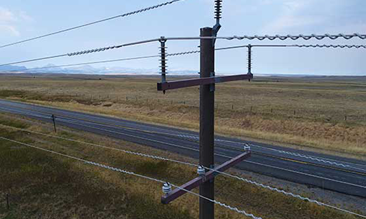 utility pole fencing